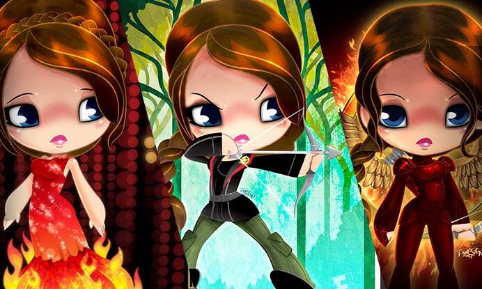 Hunger Games Katniss Chibi