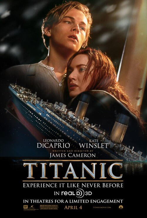 titanic 3d release date