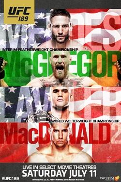 Ufc 189 Poster