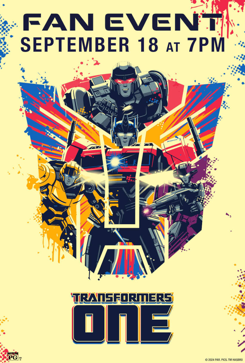 Transformers One: Fan Event (2024) Showtimes | Fandango