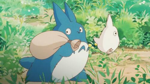Blue And White Totoro