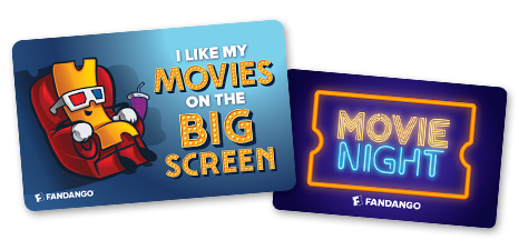 Fandango Gift Cards | Movie Gift Cards | Movie Gift Certificates | Fandango